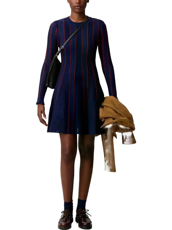 Claudie Pierlot Knitted Skater Dress - Neutrals
