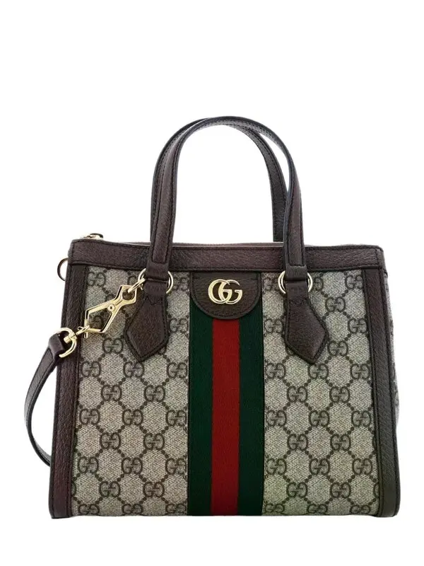 Gucci Ophidia Top Handle Small Tote Bag - Brown