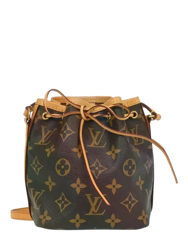 LOUIS VUITTON Monogram Nano Noé Shoulder Bag - Brown