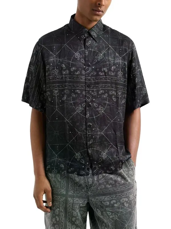 Armani Exchange Graphic-print Shirt - Black