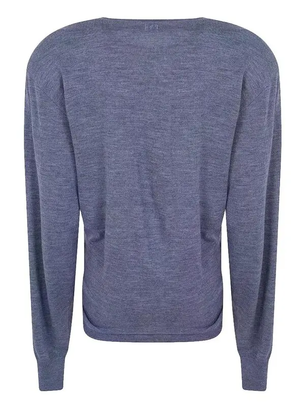 Magda Butrym Wool Knot-detail Sweater - Grey