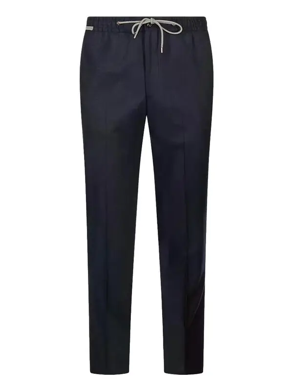 Corneliani Drawstring Trousers - Blue