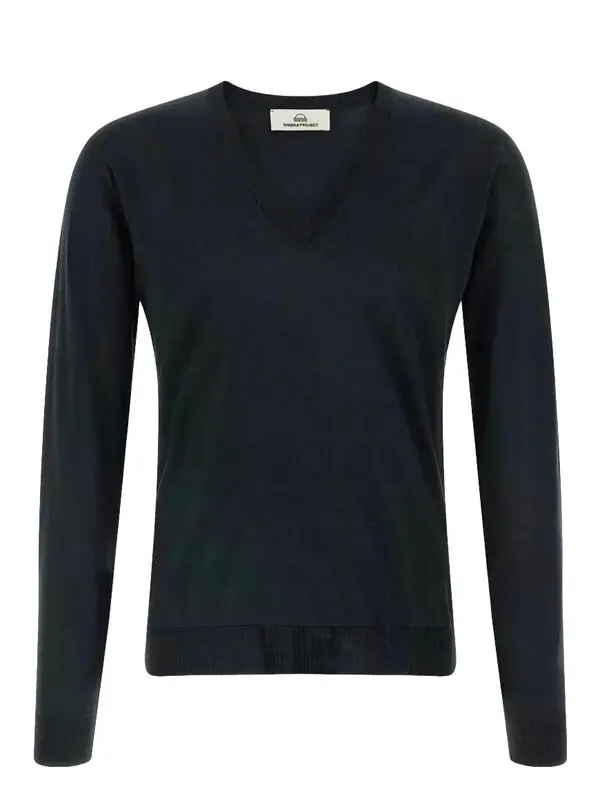 RIVIERA V-neck Sweater - Blue