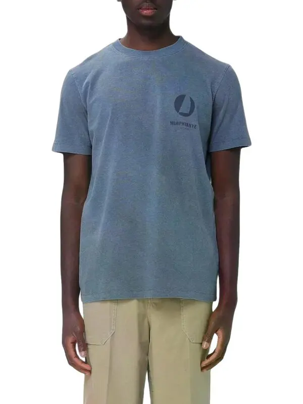 MURPHY&NYE Tug Logo-print Crew-neck T-shirt - Blue