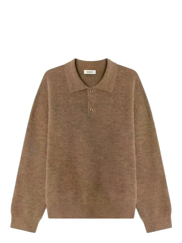 Sandro Pleated Button-down Midi Skirt - Neutrals