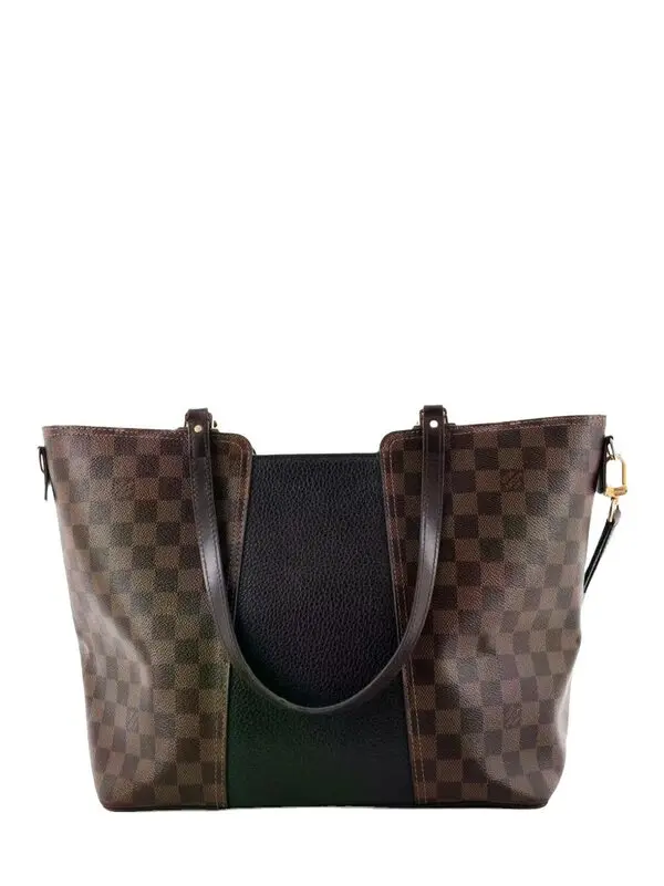 LOUIS VUITTON Damier Leather Shoulder Bag - Black