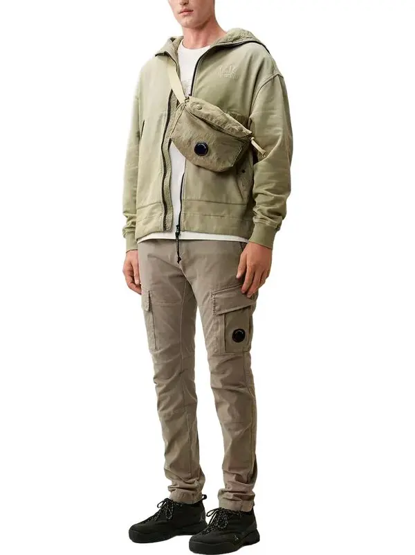 C.P. COMPANY Goggle Detail Hoodie - Sage