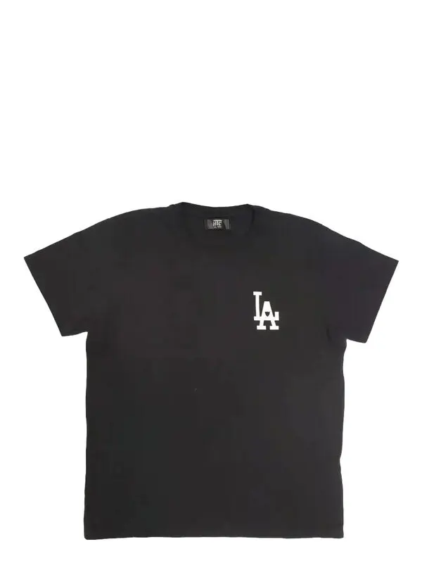 HTC LOS ANGELES Logo-print Cotton T-shirt - Black