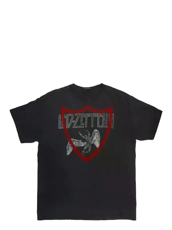 HTC LOS ANGELES Graphic Print Cotton T-shirt - Black