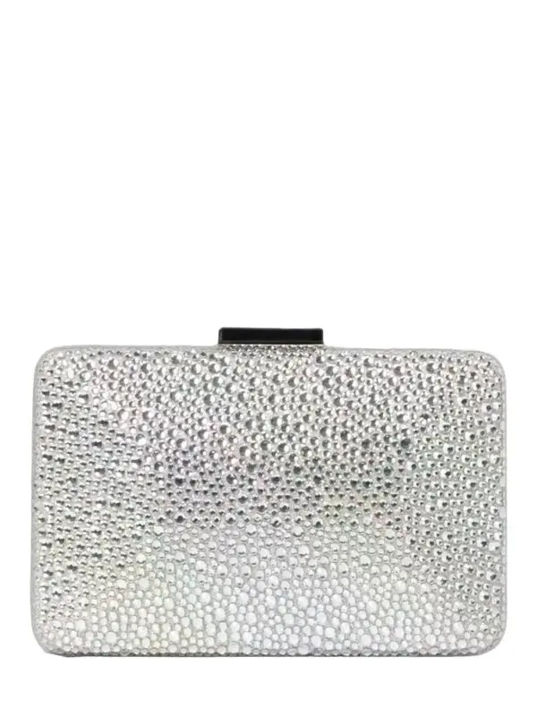 TWENTY FOURHAITCH Crystal Embellished Clutch Bag - Silver