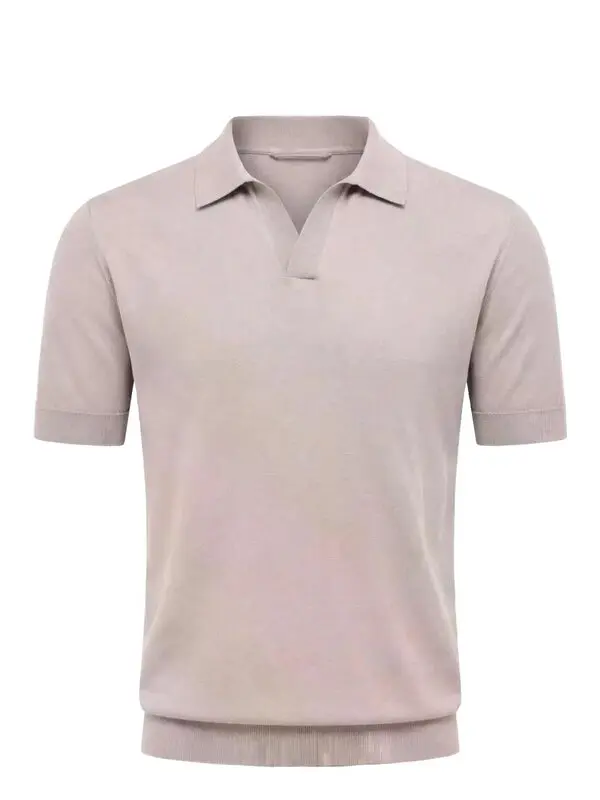 LARDINI V-neck T-shirt - Neutrals
