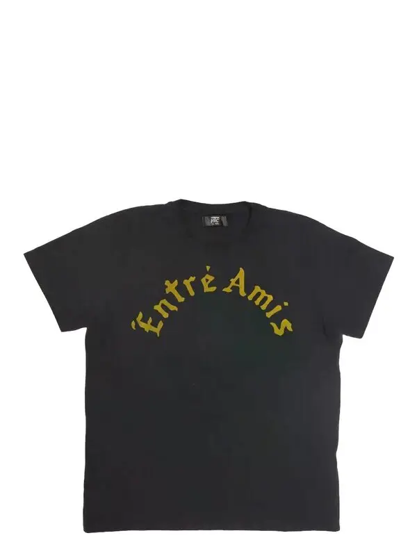 HTC LOS ANGELES Flocked-print T-shirt - Black