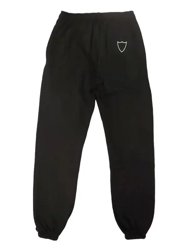 HTC LOS ANGELES Shield Logo-print Track Pants - Black