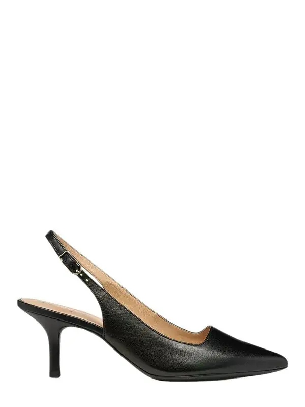 Geox Pointed-toe Slingback Heeled Pumps - Black