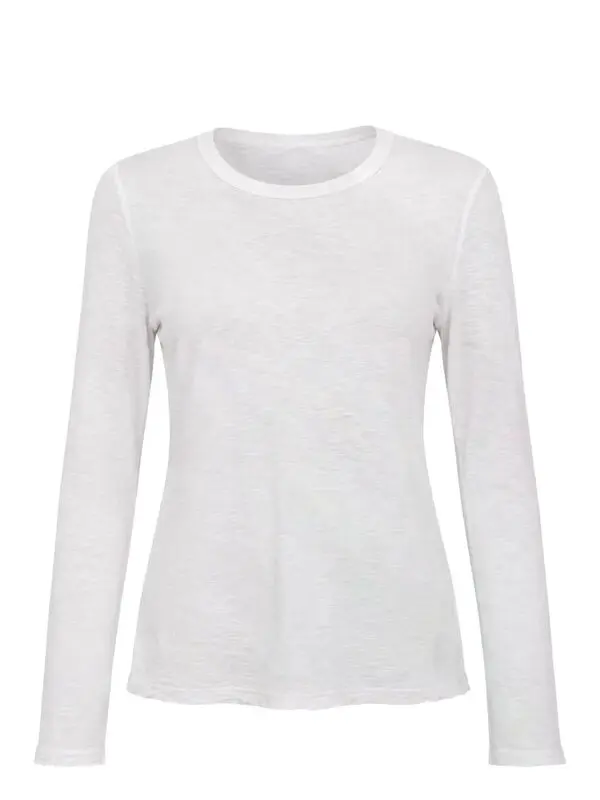 JAMES PERSE Long-sleeve Crew Neck T-shirt - White