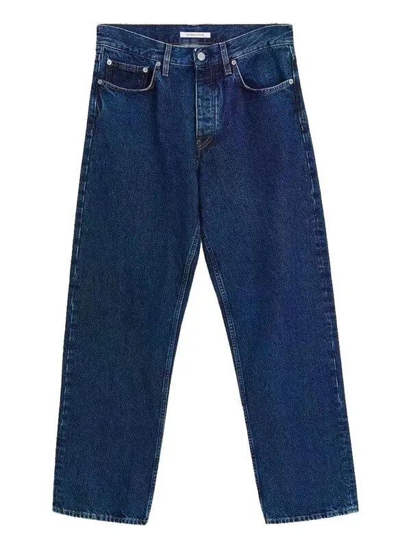 SUNFLOWER Logo Patch Belt Loop Jeans - Blue