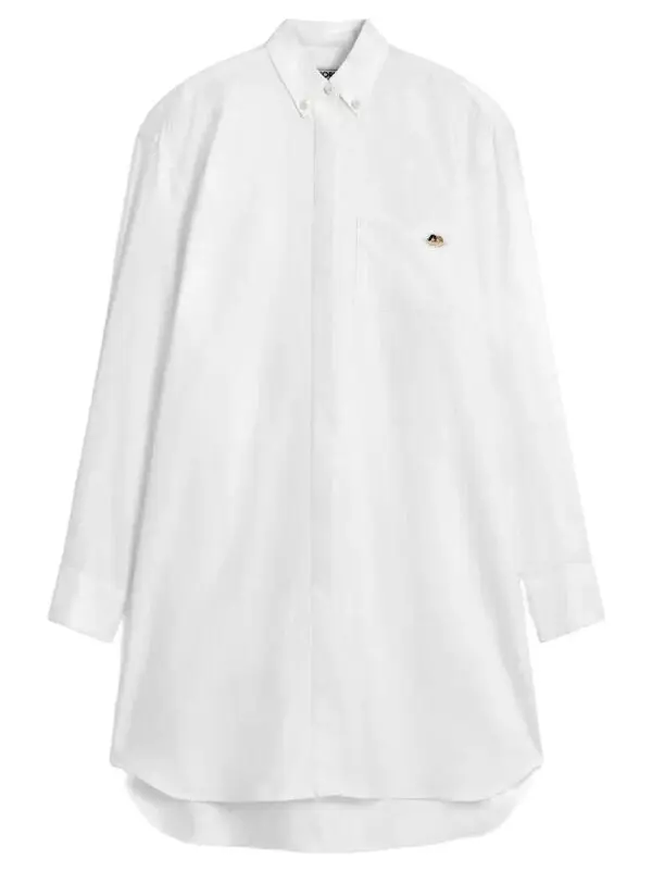 Fiorucci Angel Patch Midi Shirt Dress - White