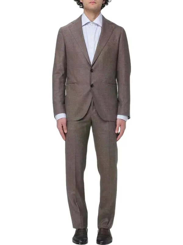 LUIGI BORRELLI Single-breasted Suit - Brown