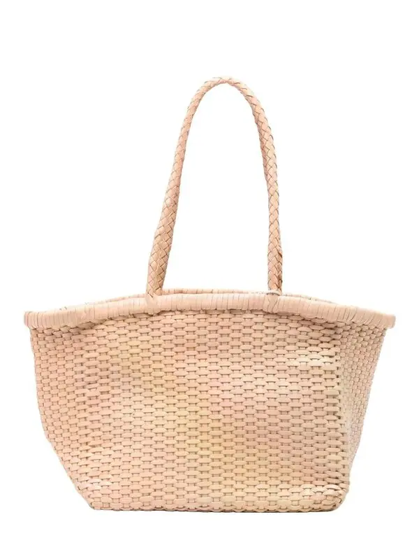 Dragon Small Leather Tote Bag - Neutrals