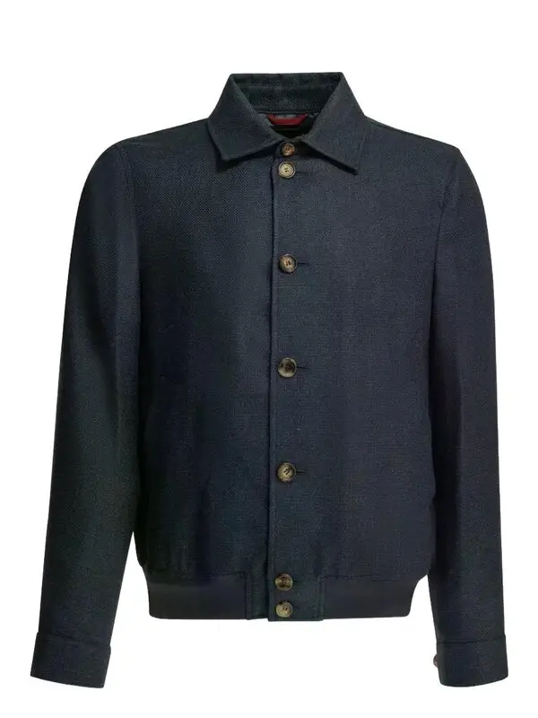 Brunello Cucinelli Button-down Shirt Jacket - Blue