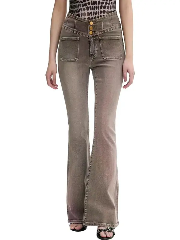 Miss Sixty High-waisted Flared Jeans - Brown