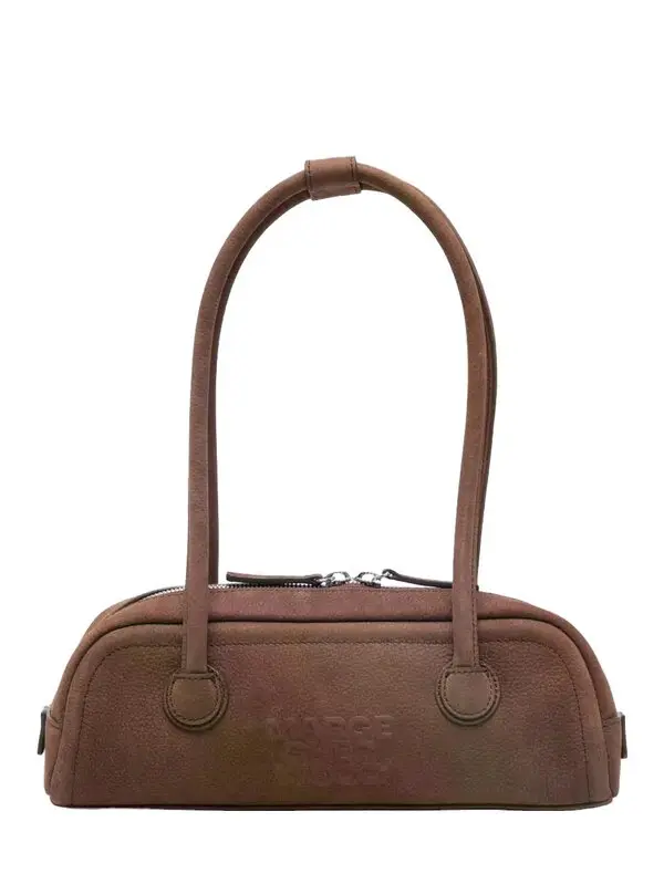 MARGESHERWOOD Embossed Logo Leather Tote Bag - Brown