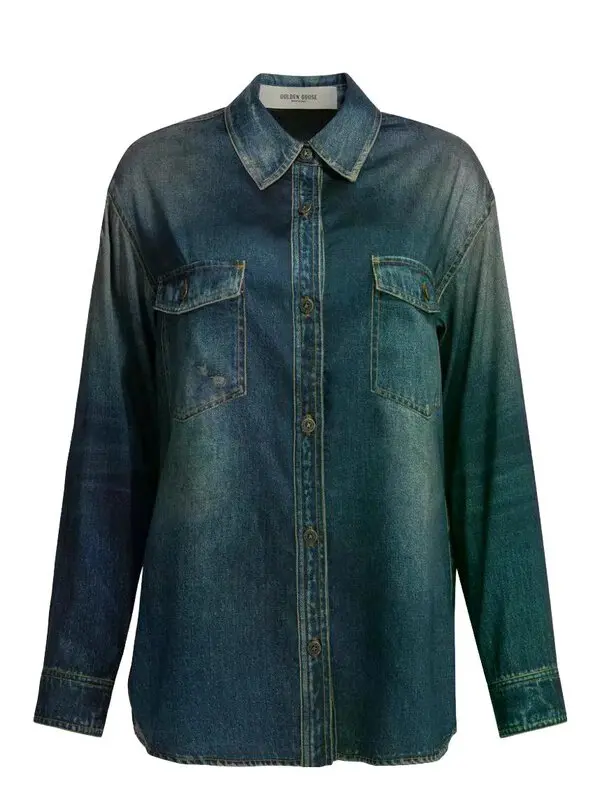 GOLDEN GOOSE Patty Shirt - Blue