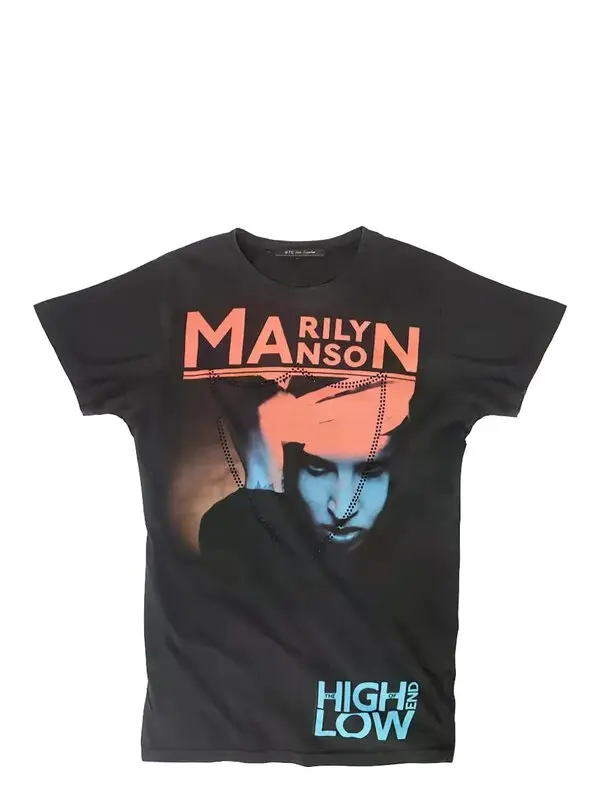 HTC LOS ANGELES Marilyn Manson Lux Graphic-print T-shirt - Black