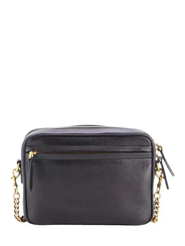 Valentino Garavani Viva Superstar Chain Leather Small Crossbody Bag - Black