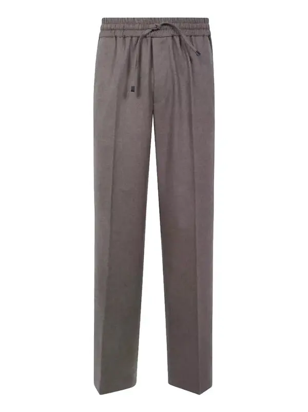 Drole De Monsieur Wide-leg Drawstring Trousers - Brown