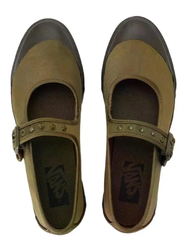 VANS Mary Jane Sneakers With Studded Buckle Strap - Green