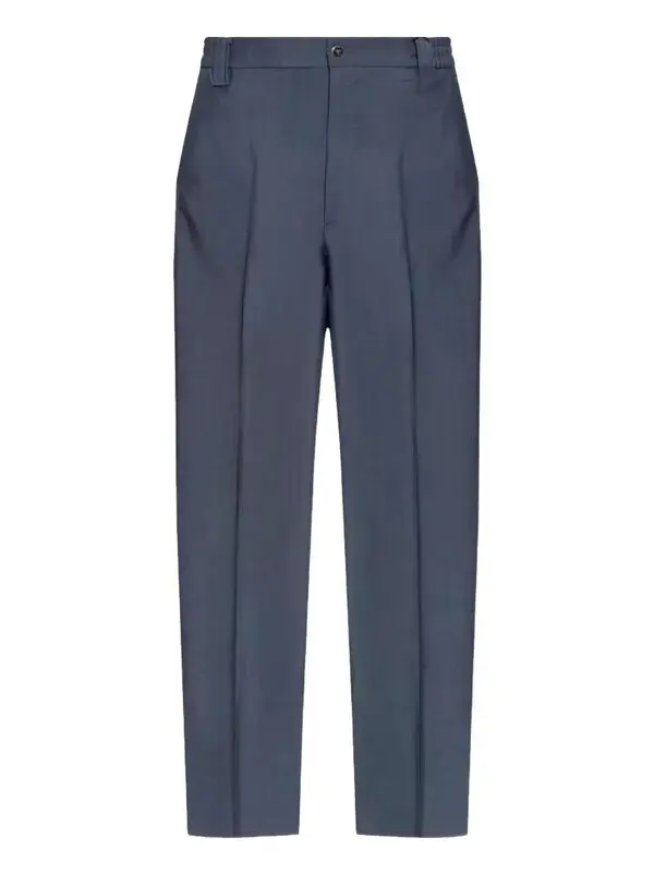 Versace Pressed-crease Trousers - Blue