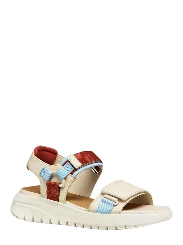 Geox Flextride S Touch-strap Sandals - Neutrals