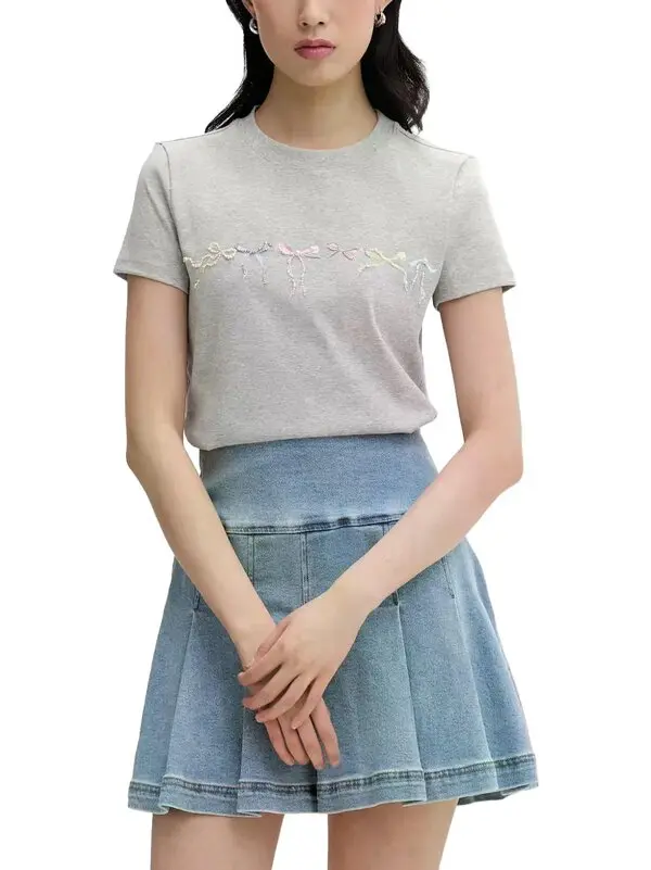 Miss Sixty Embellished T-shirt - Grey