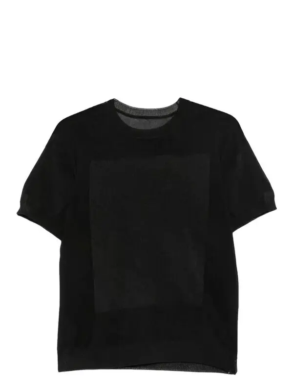 Issey Miyake Crewneck Short Sleeve T-shirt - Black