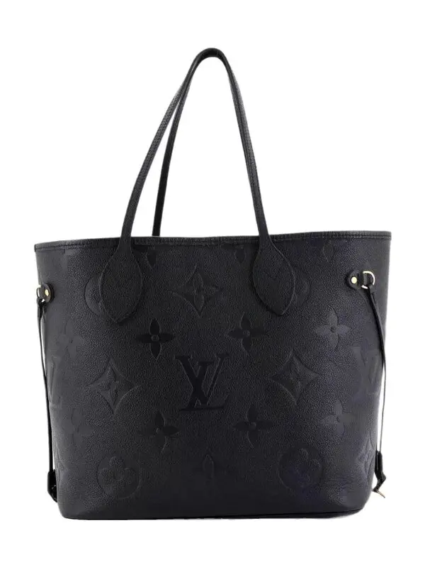 LOUIS VUITTON Neverfull Mm Monogram Empreinte Giant Tote Bag - Black
