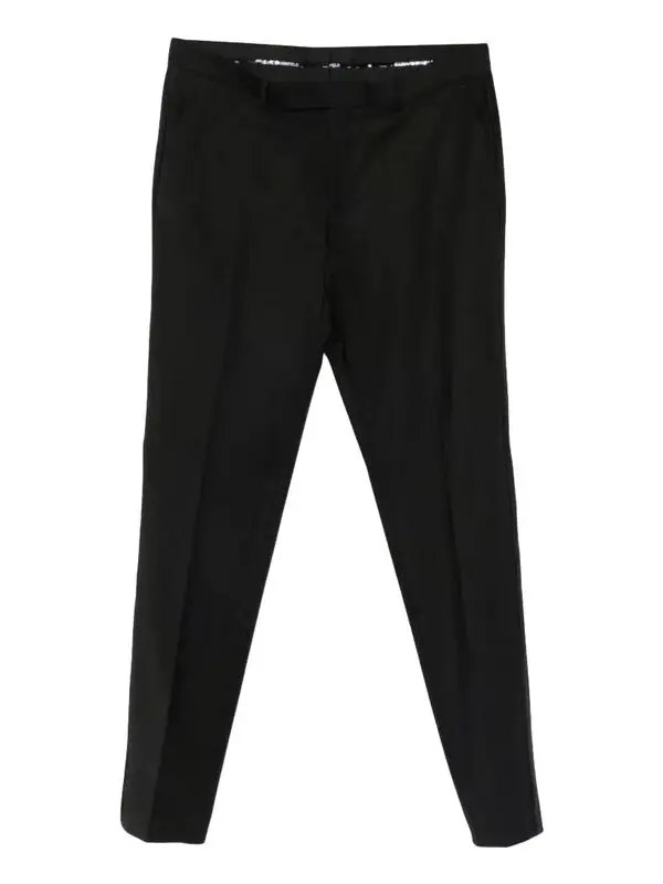 Karl Lagerfeld Satin-trim Tailored Trousers - Black