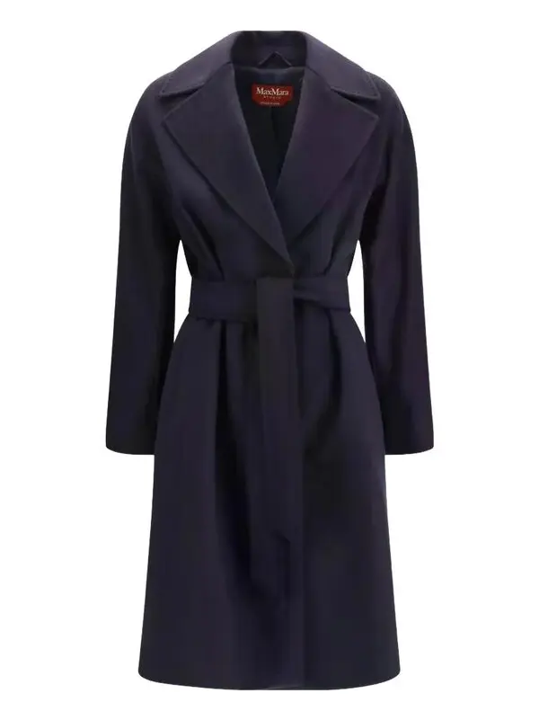 Max Mara Dravenna Belted Coat - Blue