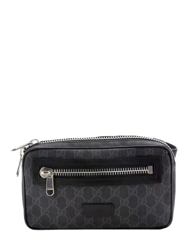Gucci Gg Coated Canvas Belt Bag - Black
