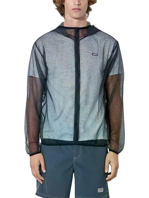 METALWOOD STUDIO Mesh Hooded Jacket - Black