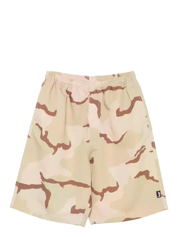 StÜssy Camouflage Print Baggy Shorts - Neutrals