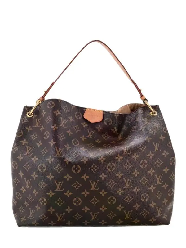 LOUIS VUITTON Monogram Canvas Mm Hobo Bag - Brown