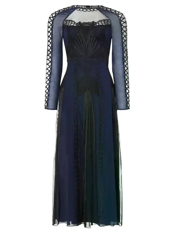 TEMPERLEY LONDON Ariel Midi Dress - Blue