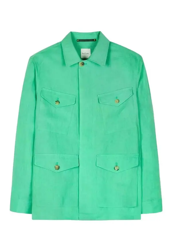 Paul Smith Linen Field Jacket - Green