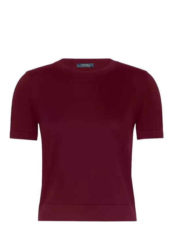 Max Mara Short-sleeve Crew-neck Sweater - Red