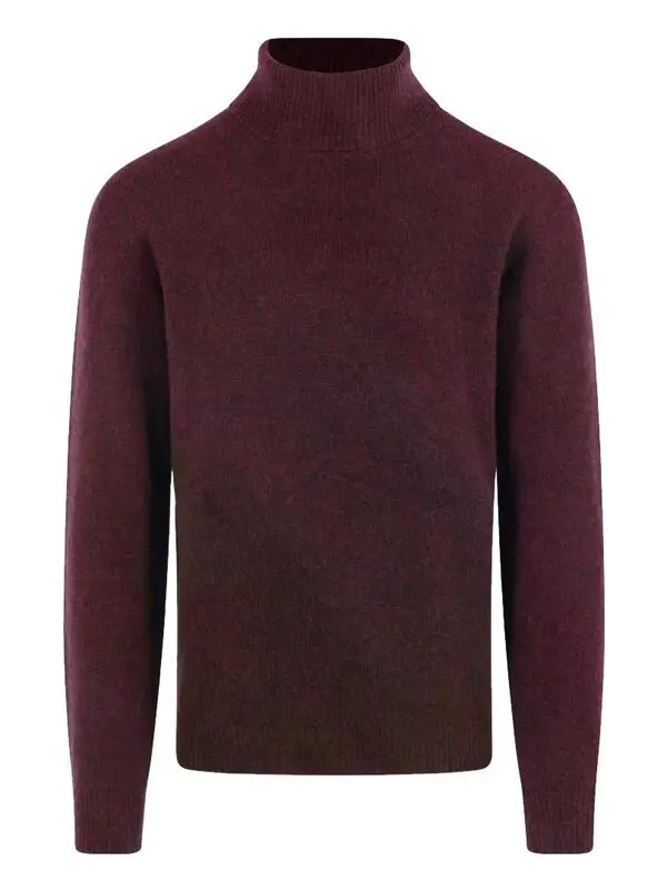 ROBERTO COLLINA High-neck Long-sleeve Sweater - Red