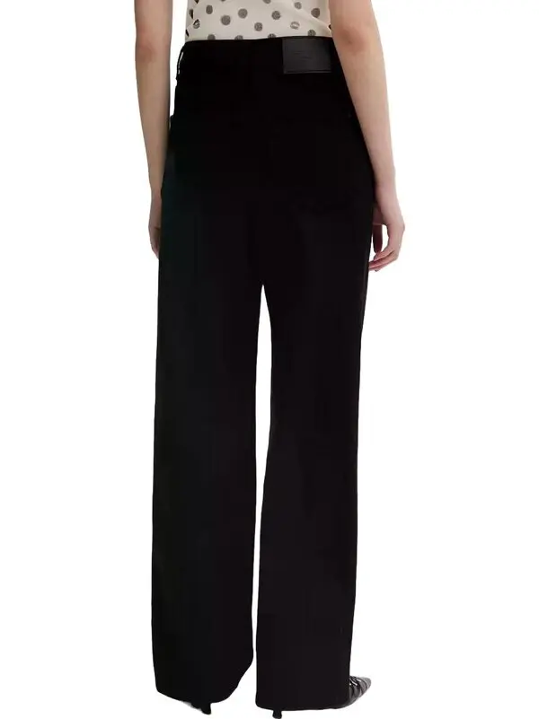 Miss Sixty Logo Patch Mid-rise Straight-leg Jeans - Black
