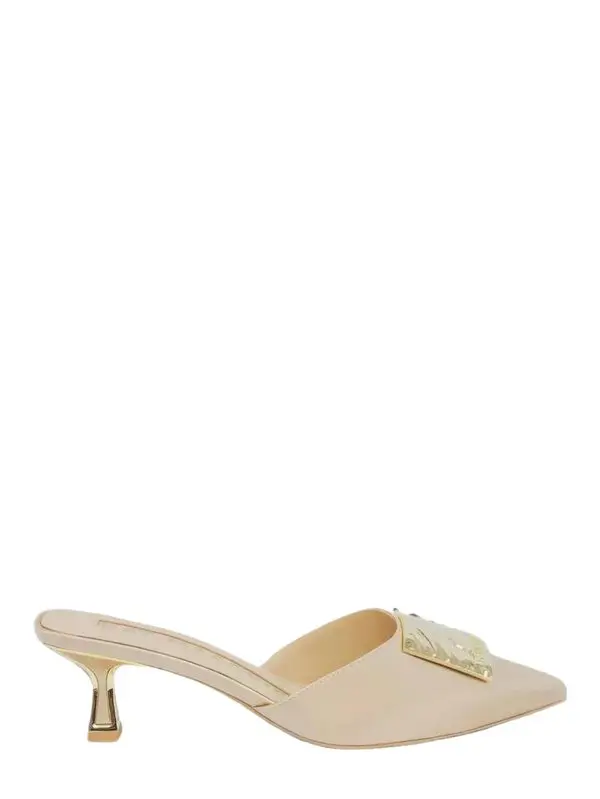 KAT MACONIE Logo-plaque Mules - Neutrals