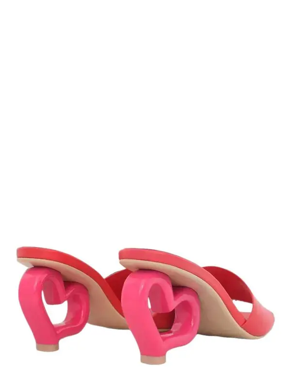 KAT MACONIE Heart Heel Sandals - Red
