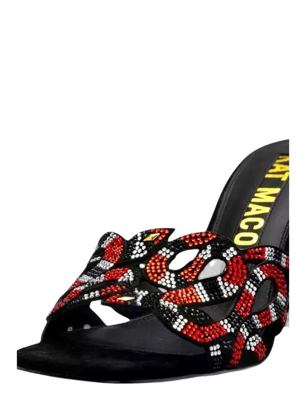 KAT MACONIE Vivian Crystal-embellishment Sandals - Black